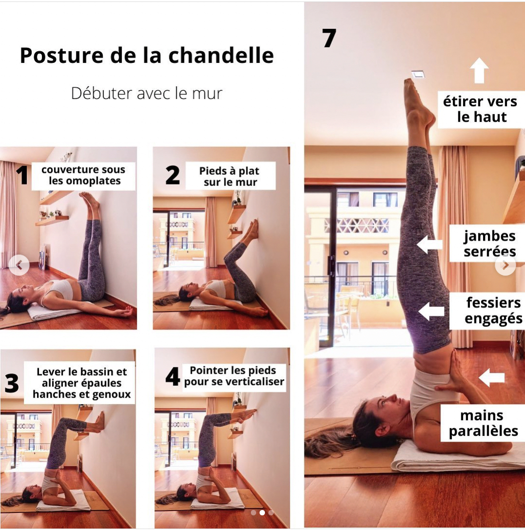 [Yoga] La chandelle 🧘‍♀️ Tout savoir sur la posture reine