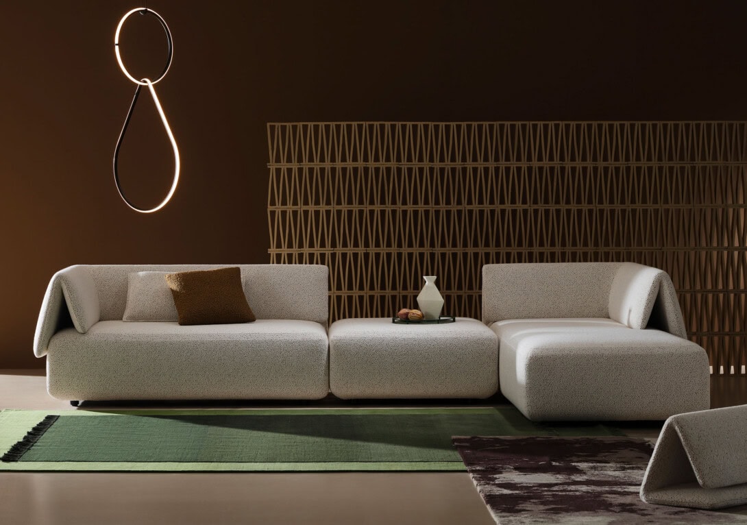 Origami Sectional Sofa Configuration 2 by HC28 | DOMO