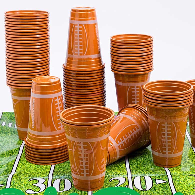 JOYIN Football Plastic Cups - Drew & Jonathan