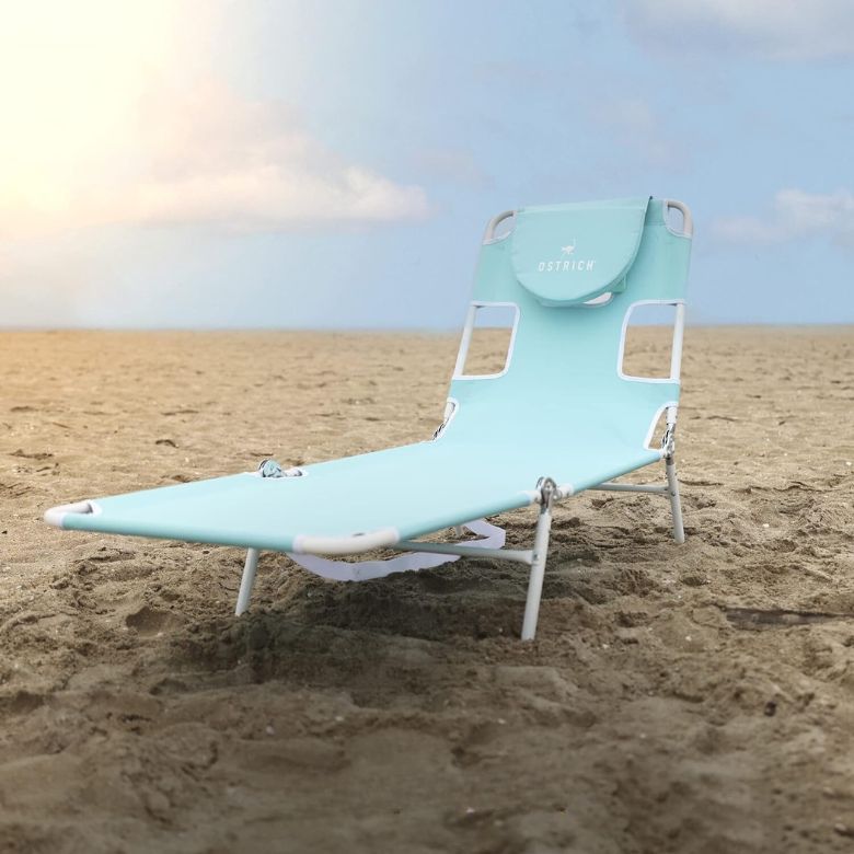 Ostrich Chaise Lounge Beach Chair - Drew & Jonathan