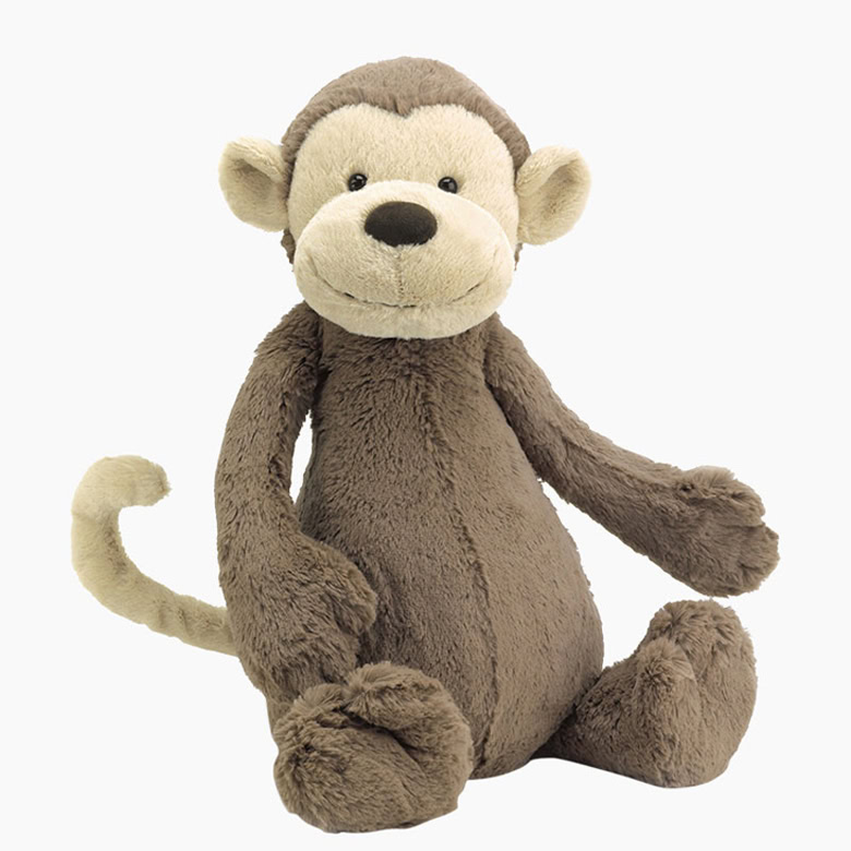 Jellycat Bashful Monkey Stuffed Animal - Drew & Jonathan