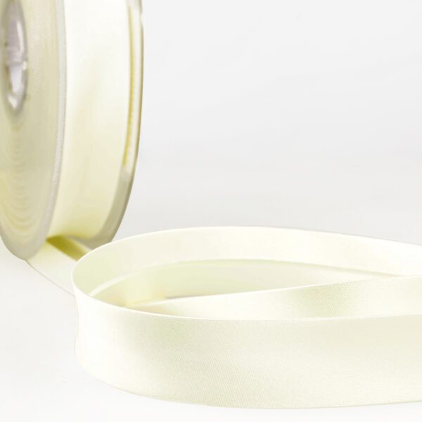 Polyester Satin Bias Binding 20mm per metre - Ivory Cream 051 - fabric ...