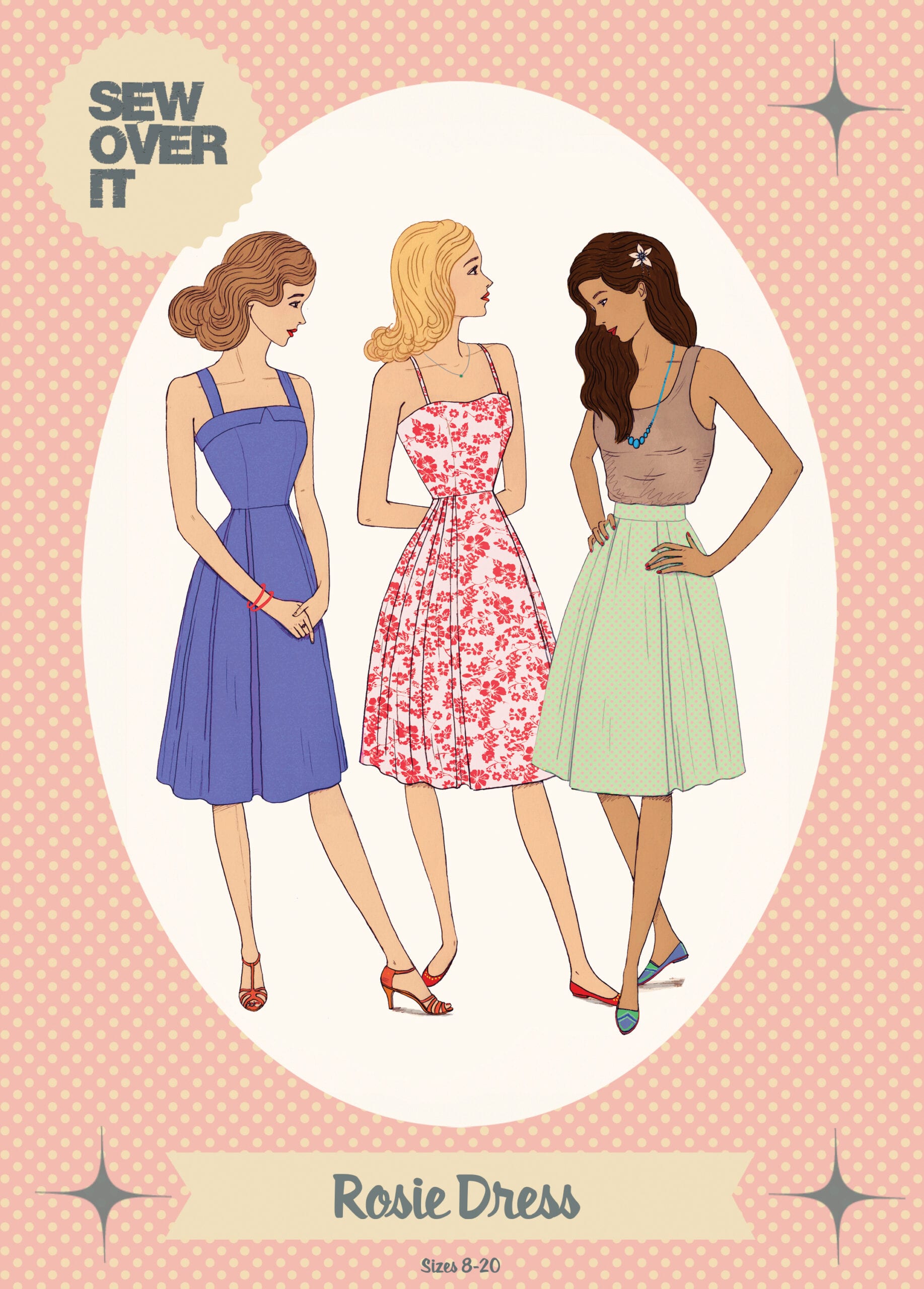 Sew Over It Rosie Dress - Paper Pattern, sizes 8 - 20 - fabric & finery