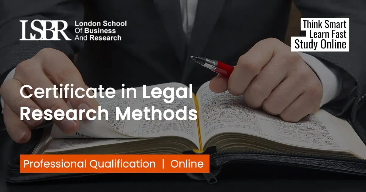 Certificate in Legal Research Methods