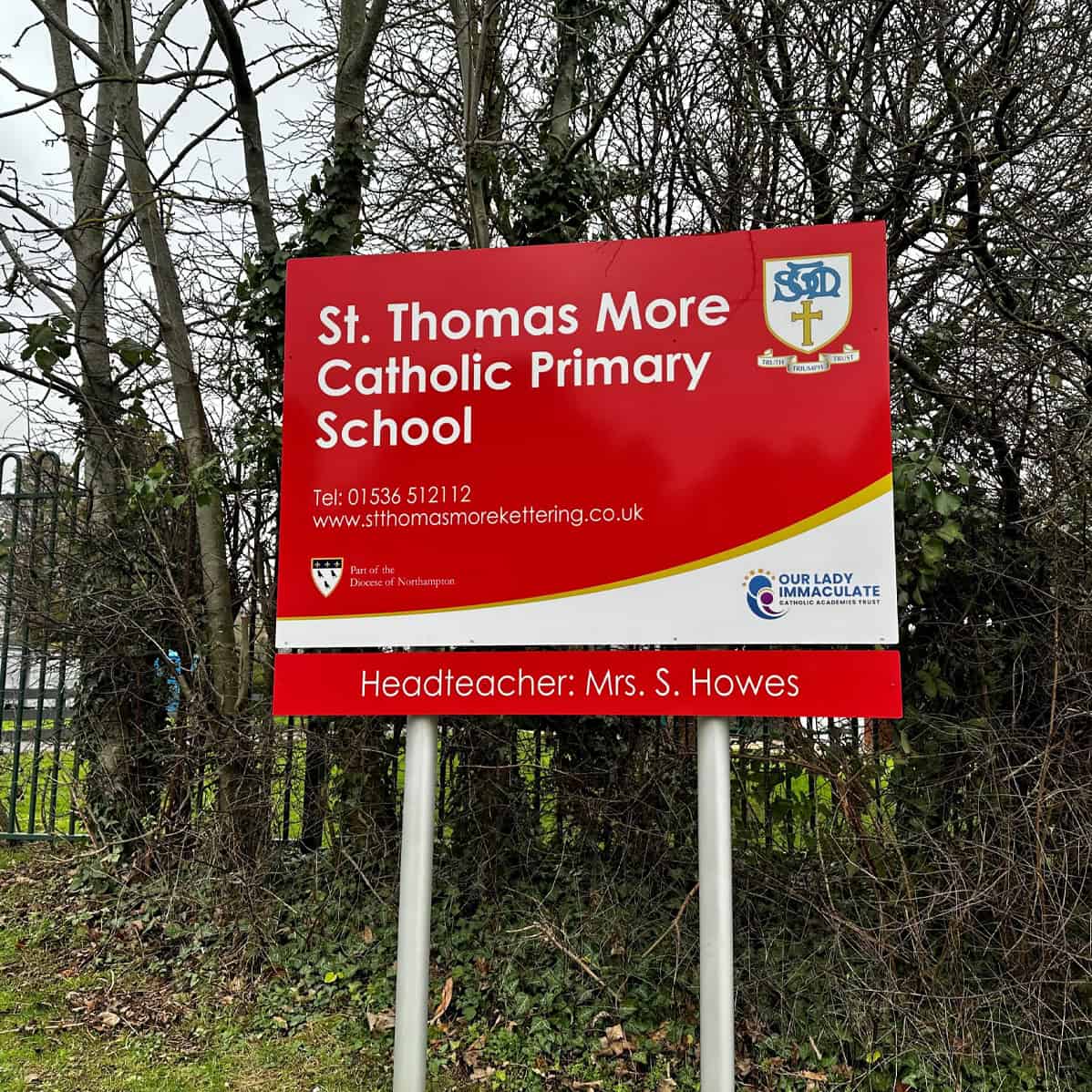 primary school sign