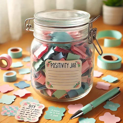 How to Create a Thoughtful Positivity Jar Gift | The Happy Journals