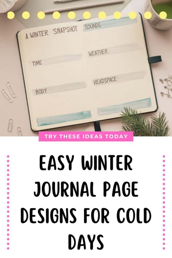 Super Easy Winter Journal Pages to Try When Energy is Low