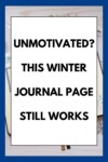 Super Easy Winter Journal Pages to Try When Energy is Low