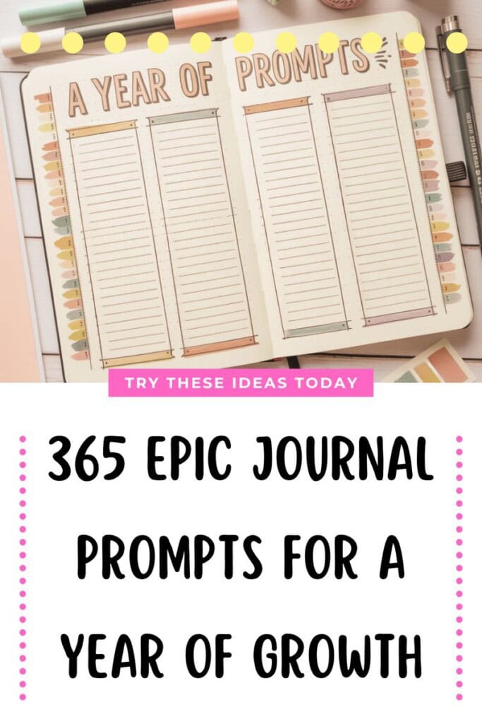 365 Journal Prompts For a Year | The Happy Journals