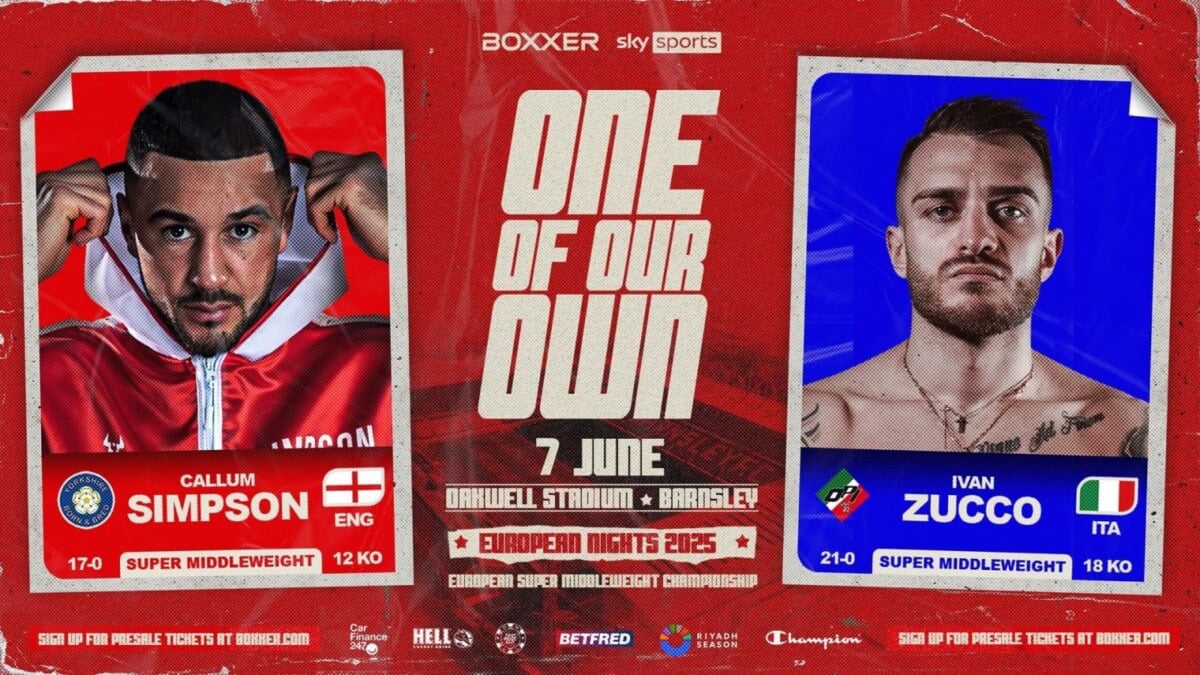 Callum Simpson tops Oakwell, ticket information released - World Boxing ...