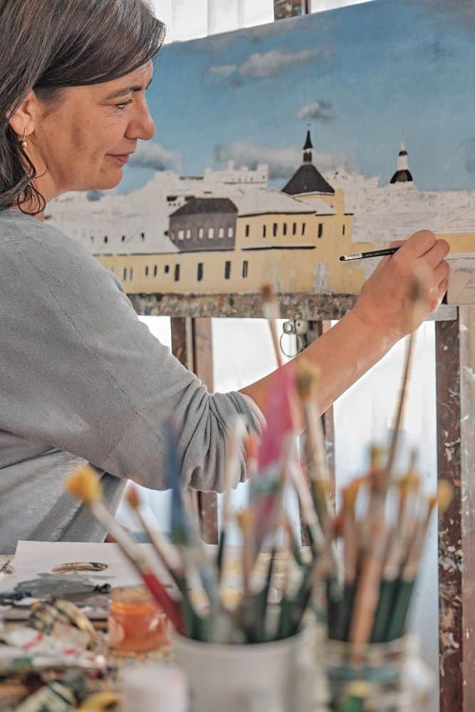 La exposición de pintura “Azul de los verdes mares”, de la artista ...