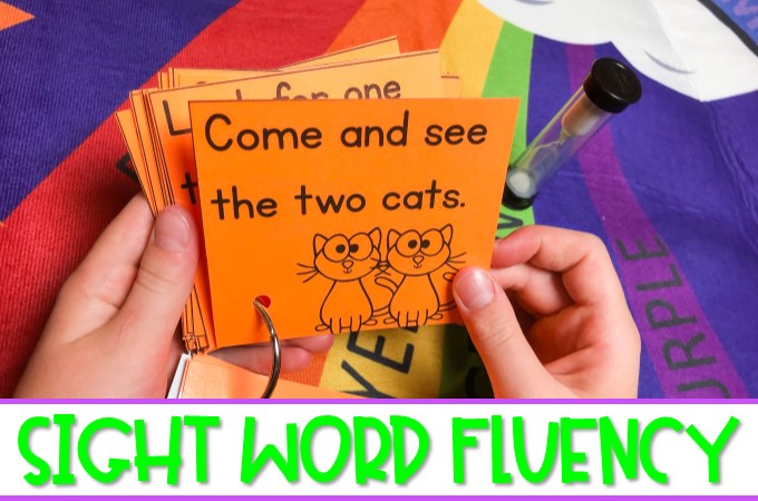 Sight Word Fluency Phrase Cards for Fluency Practice and Assessment