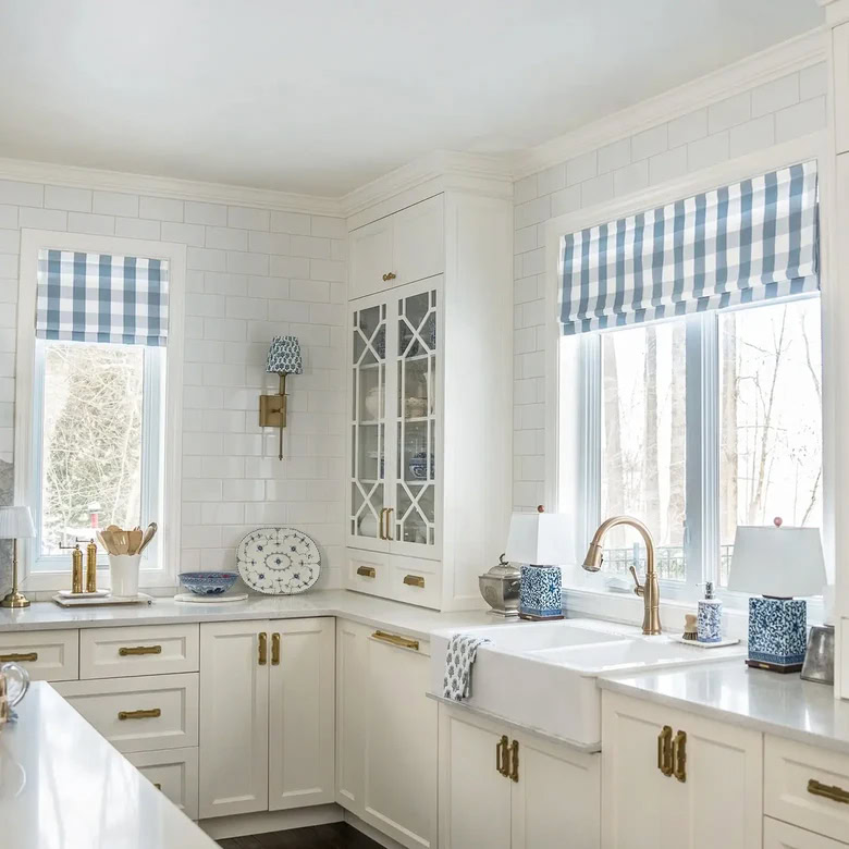 Celia Patterned Cordless Roman Shade - Drew & Jonathan