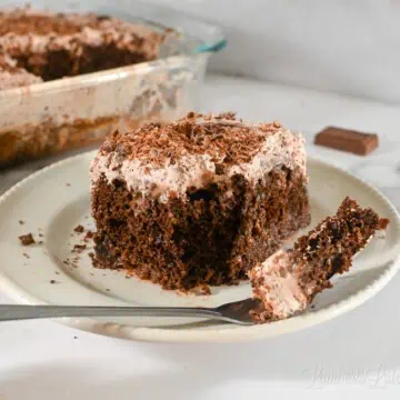 Easy Chocolate Tres Leches Cake (with Boxed Cake Mix) | Lamberts Lately