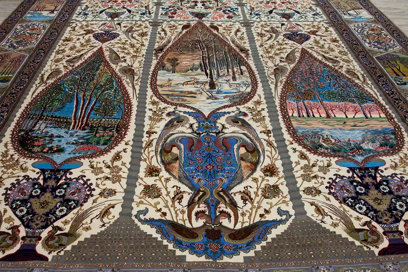 Museum Rug - Persian Isfahan Museum Rug Collector's Treasure