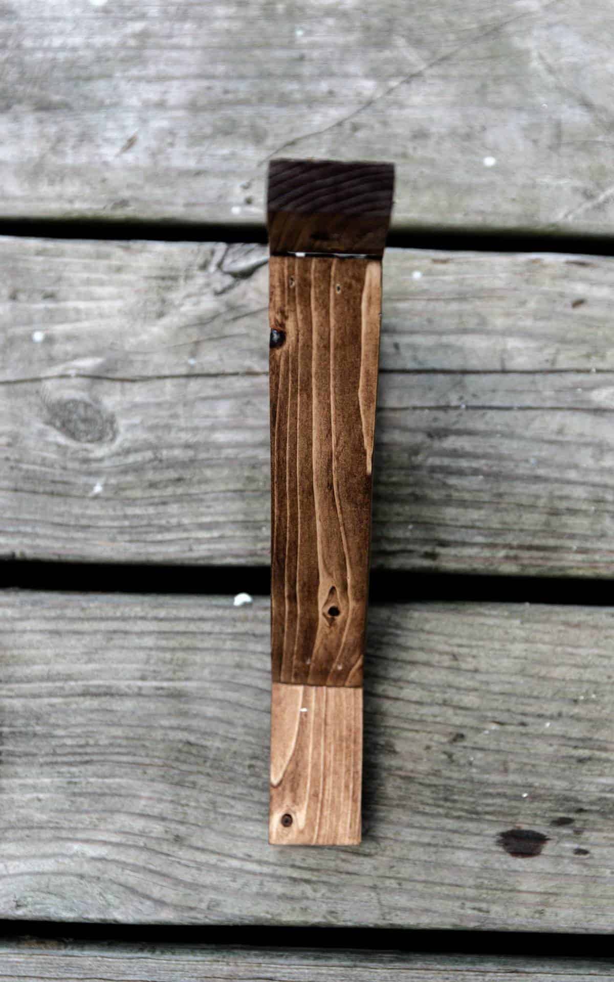 Wooden Shelf Brackets Patterns Single Birch Wood Shelf Bracket 190mm