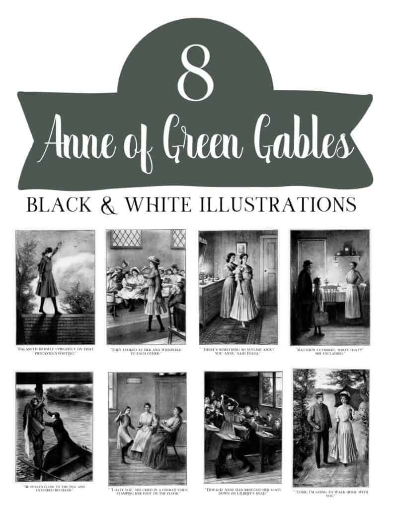 8 Anne of Green Gables Illustrated Wall Art — Capturing Wonderland