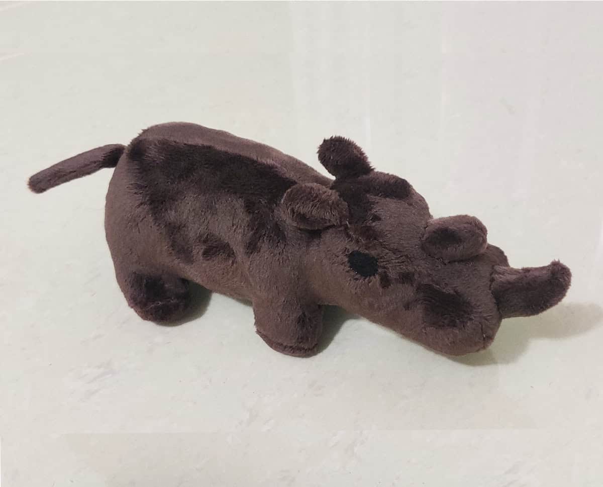 Rusty the rhino plush toy | Full Media Ltd