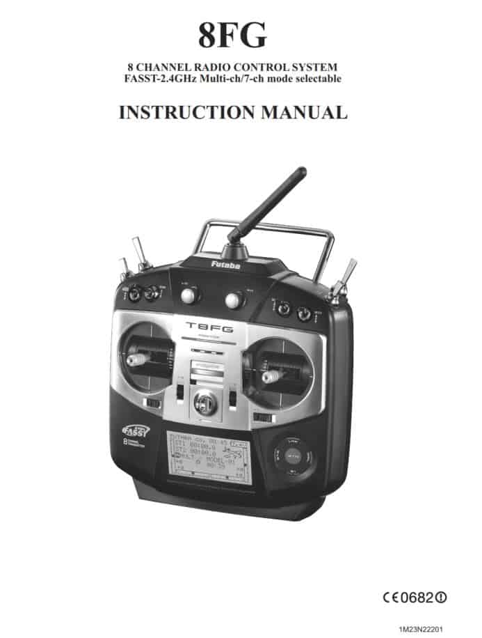 T8FG Transmitter Printed Manual - FutabaUSA