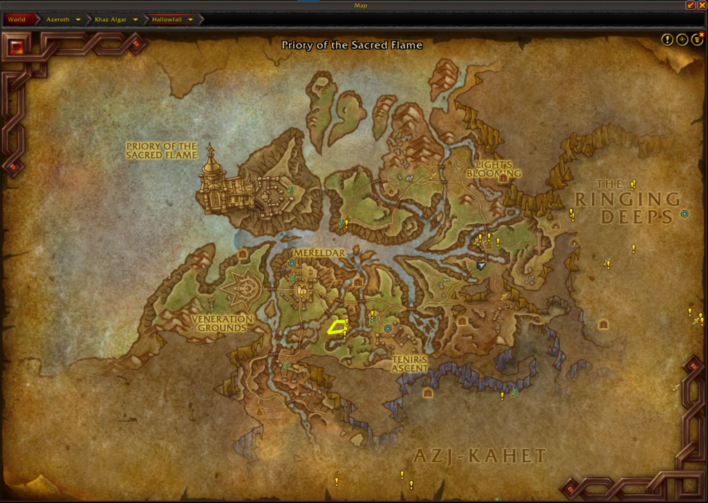 Hallowfall Mining & Herbalism Routes - Premium WoW Gold Guides