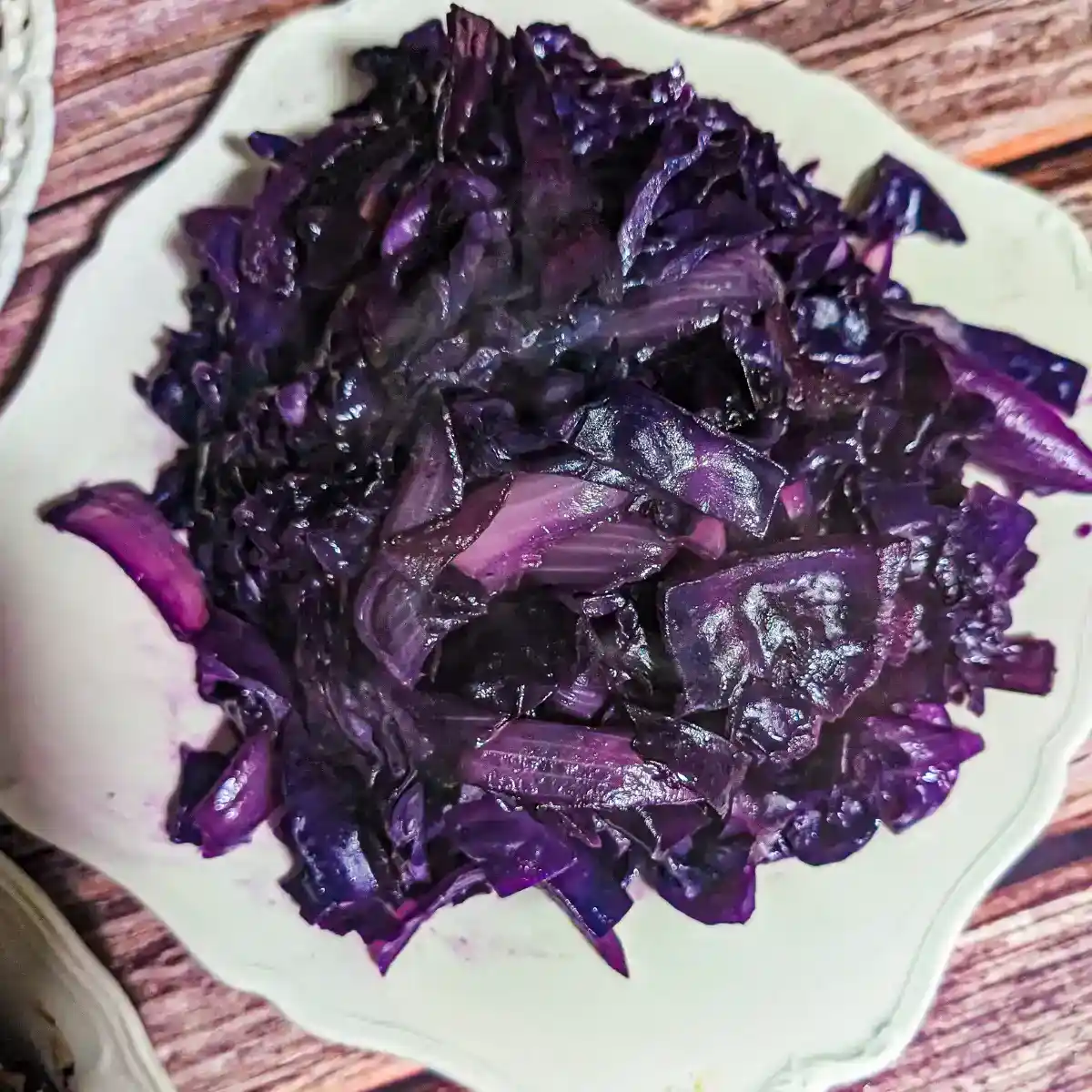 Red Cabbage And Onion Saute A Simple Healthy Side Dish - A Cents For ...