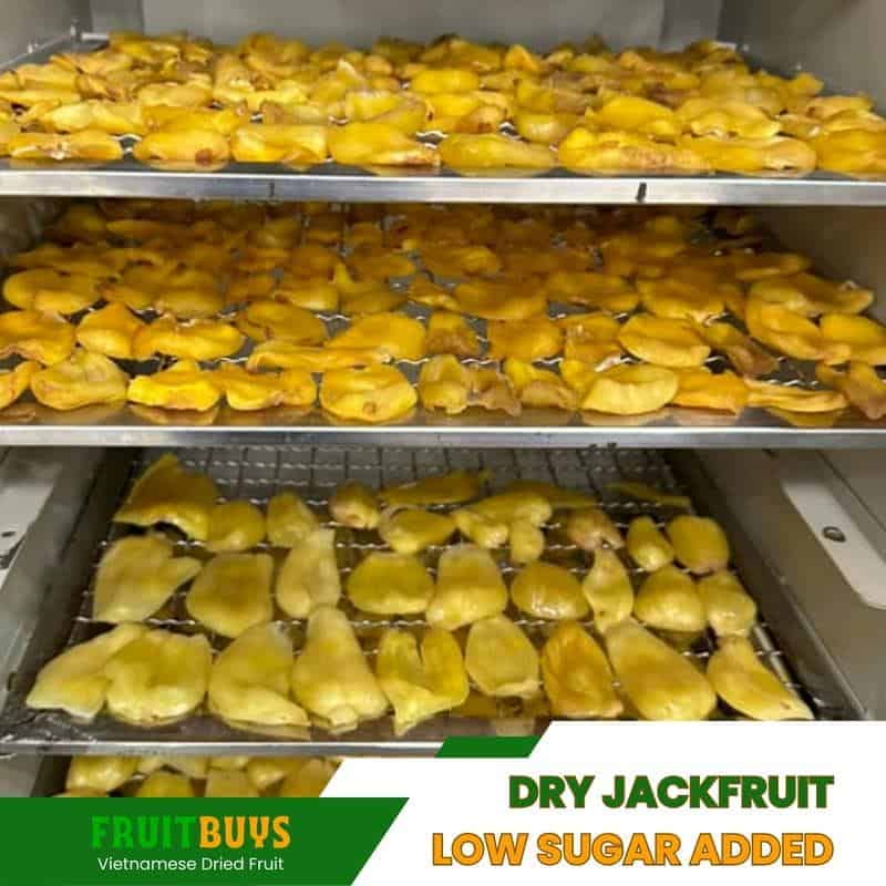 Natural Sweetened Dried Jackfruit ( 5% Sugar) | FruitBuys Vietnam