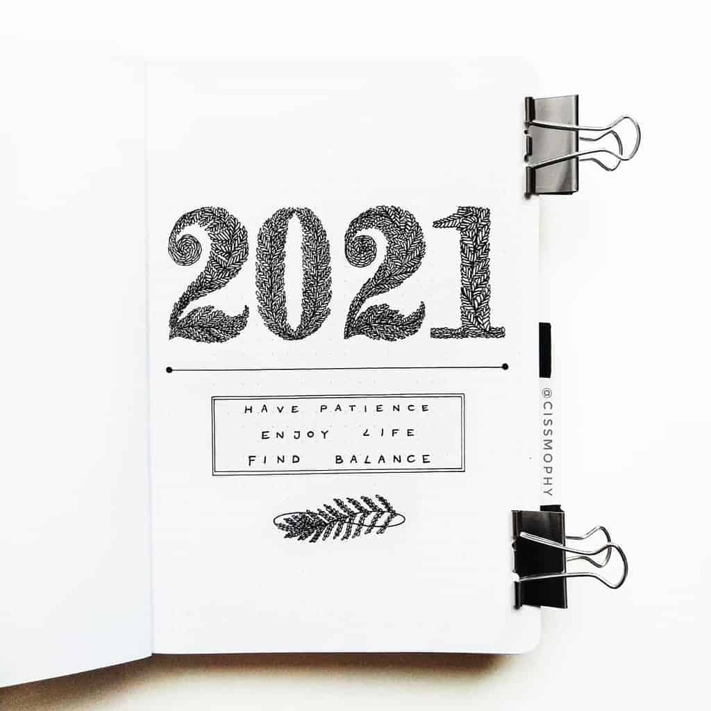 Creative Bullet Journal First Page Ideas | Masha Plans