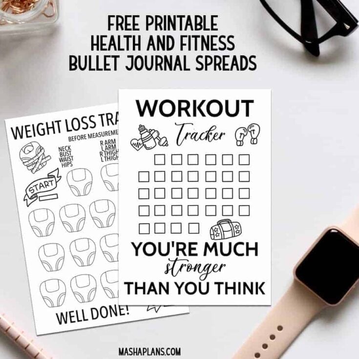 19+ Free Monthly Workout Tracker Printables