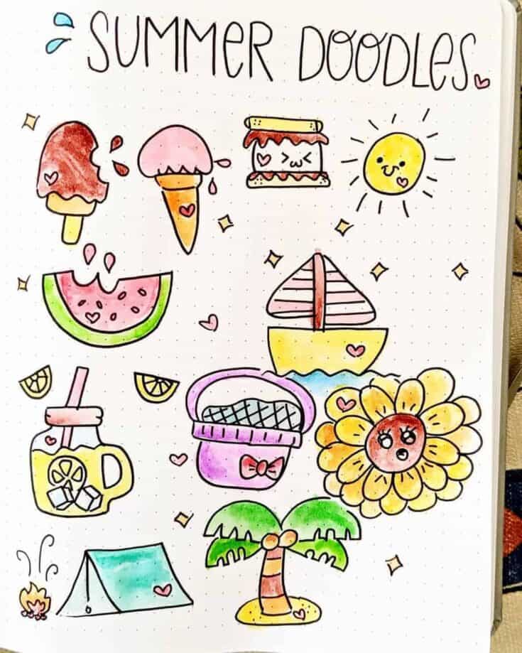 Easy Summer Doodles to Transform Your Journal into a Sunny Paradise ...