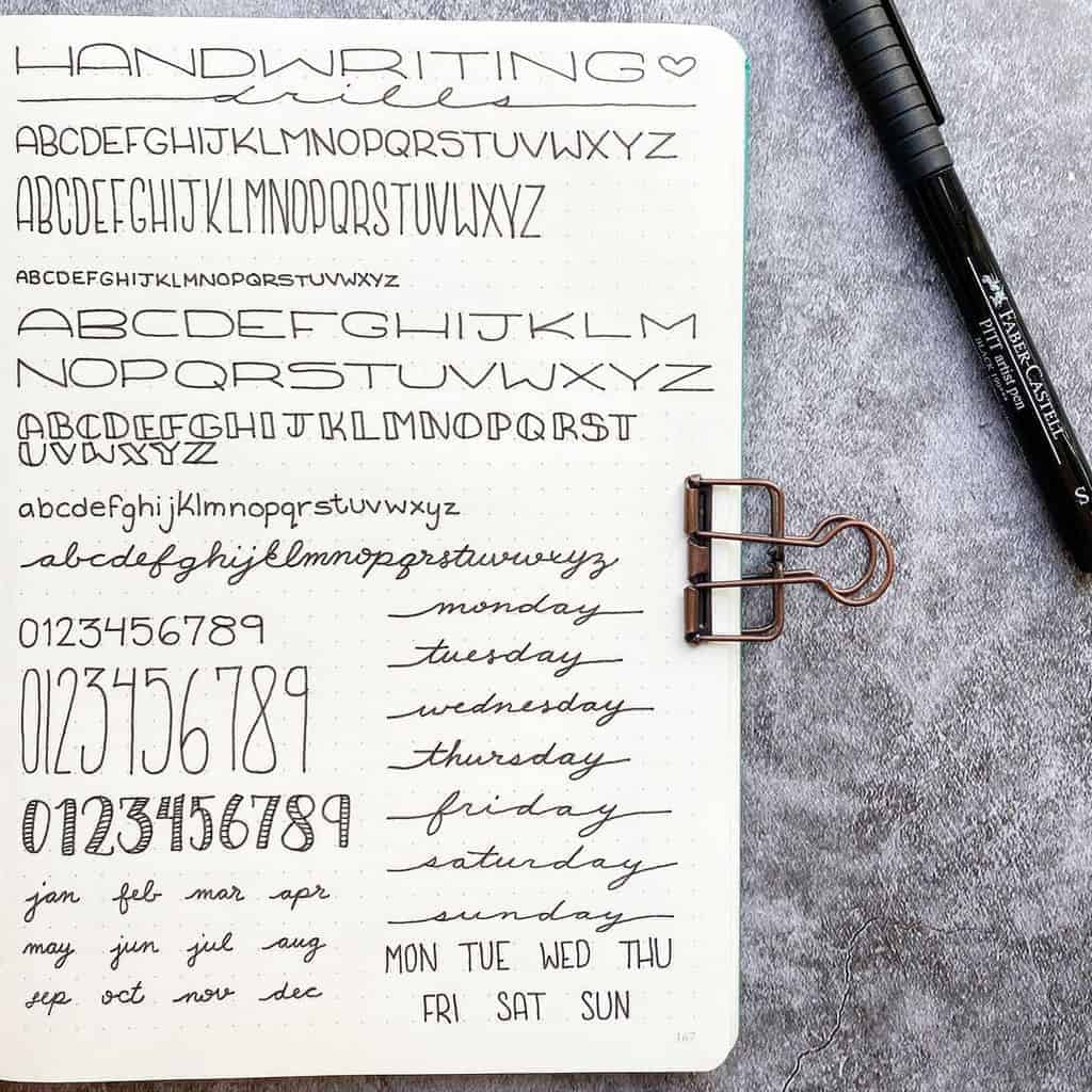 Aesthetic Handwriting Inspirations To Copy Right Away | Masha Plans