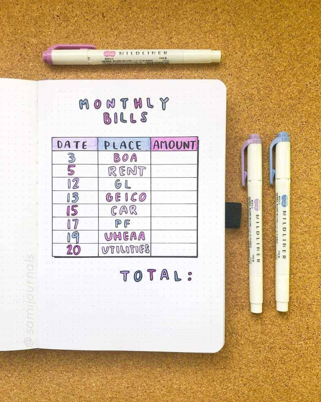 Bullet Journal Budget Tracker Ideas To Organize Your Finances | Masha Plans