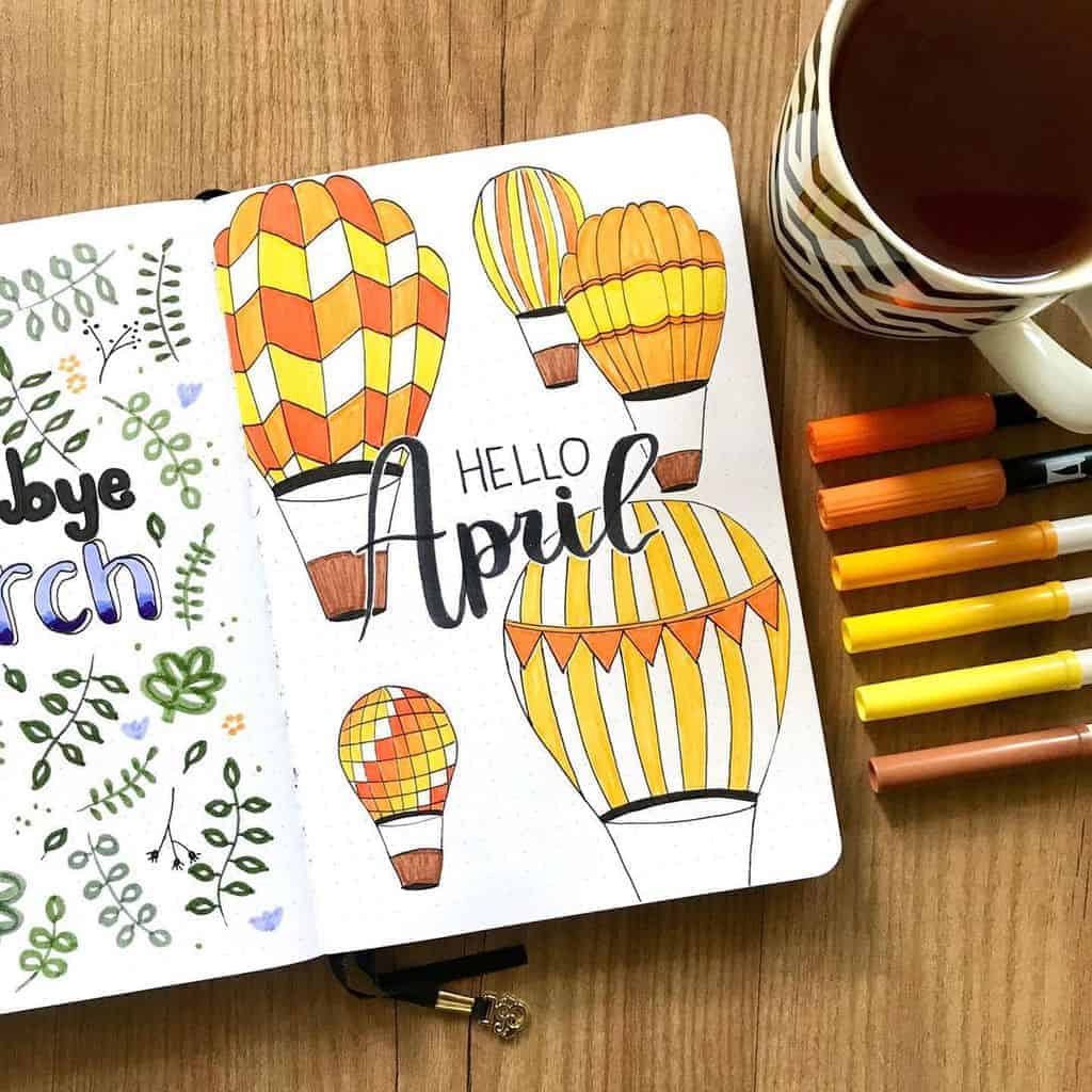 15 April Bullet Journal Theme Ideas | Masha Plans
