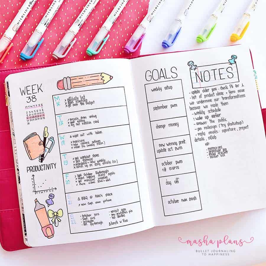 13 Simple Bullet Journal Beginner Ideas | Masha Plans