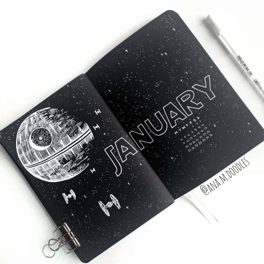 21 January Bullet Journal Cover Page Ideas | Masha Plans