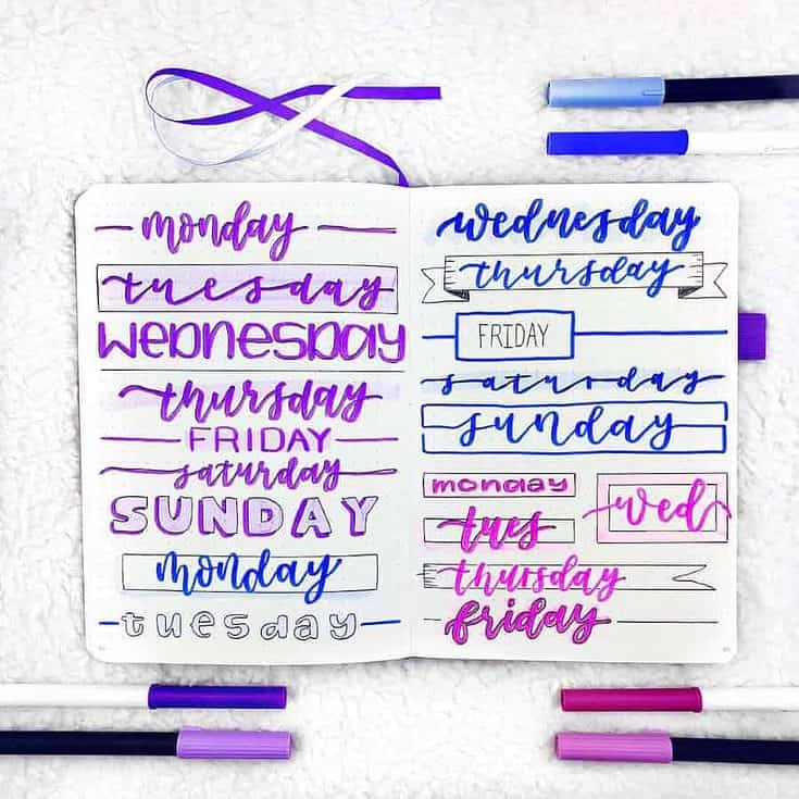 Easy And Fun Header Ideas For Cute Notes | Masha Plans