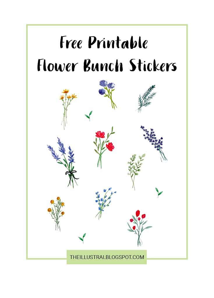 Free Printable Flower Stickers | Masha Plans