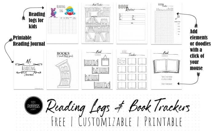 Free Reading Journal Printables