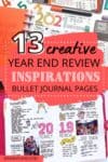 13 Creative Year End Review Bullet Journal Page Ideas | Masha Plans