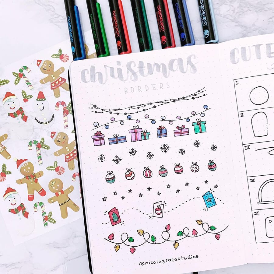 15 Holiday Bullet Journal Ideas To Brighten Your Festive Season | Masha ...