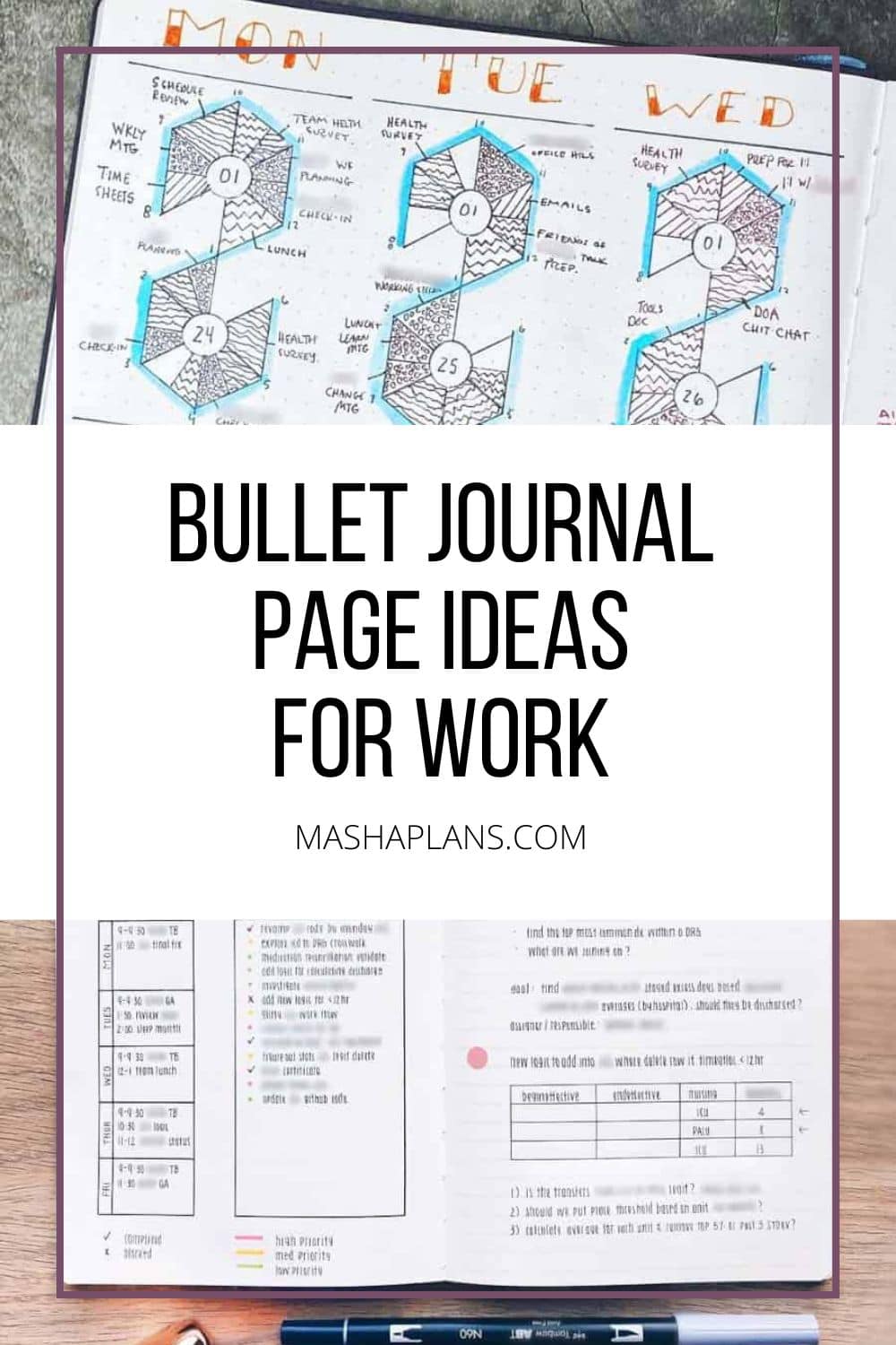 Bullet Journal Page Ideas For Work