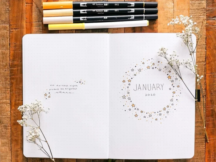 15 Bullet Journal Winter Theme Inspirations