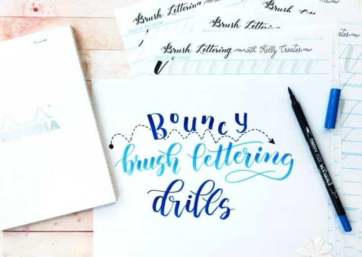 Free Printable Bounce Lettering Worksheets