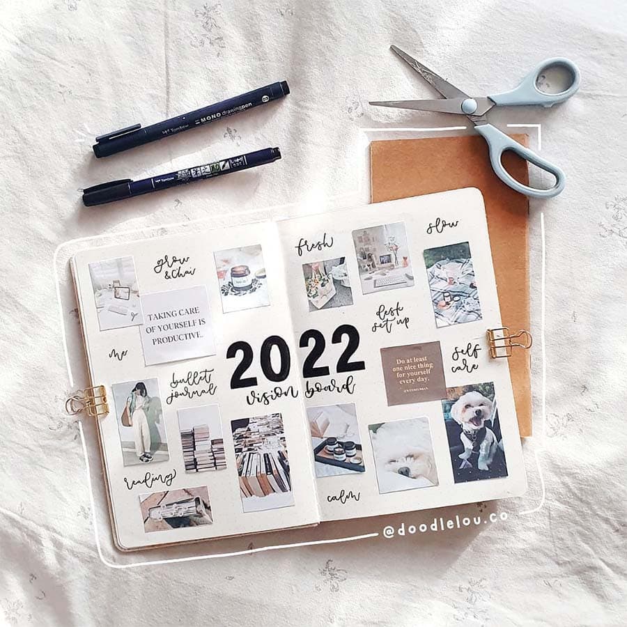 11 Vision Board Bullet Journal Page Ideas