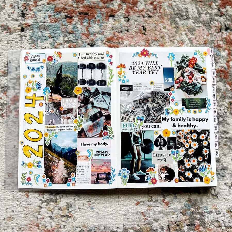11 Vision Board Bullet Journal Page Ideas