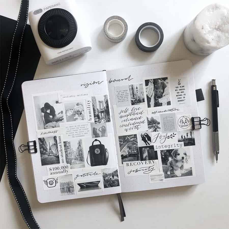 11 Vision Board Bullet Journal Page Ideas