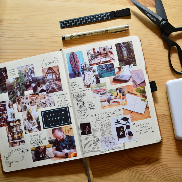 11 Vision Board Bullet Journal Page Ideas