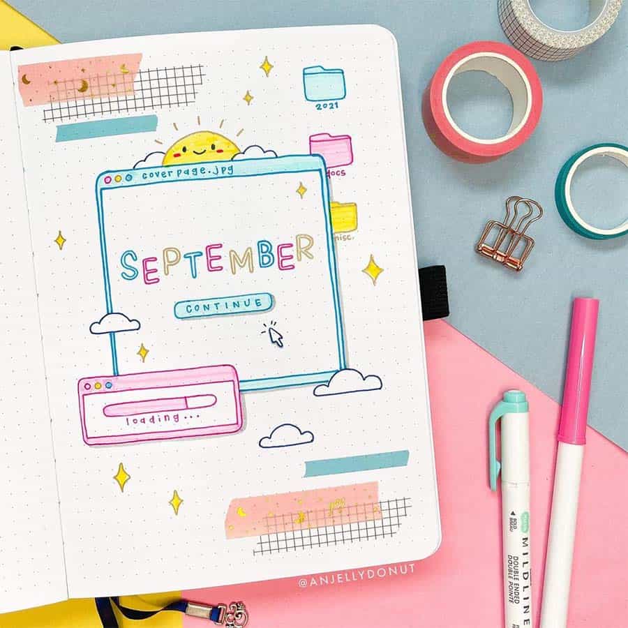13 Cute Bullet Journal Cover Page Ideas