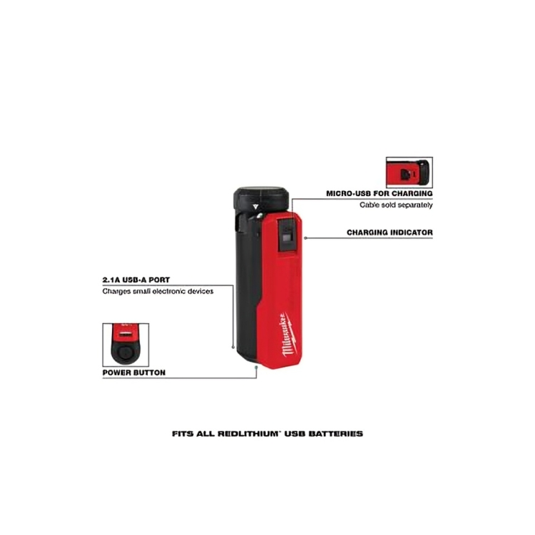 Milwaukee 48-59-2013 Redlithium USB Charger And Portable Power Source ...
