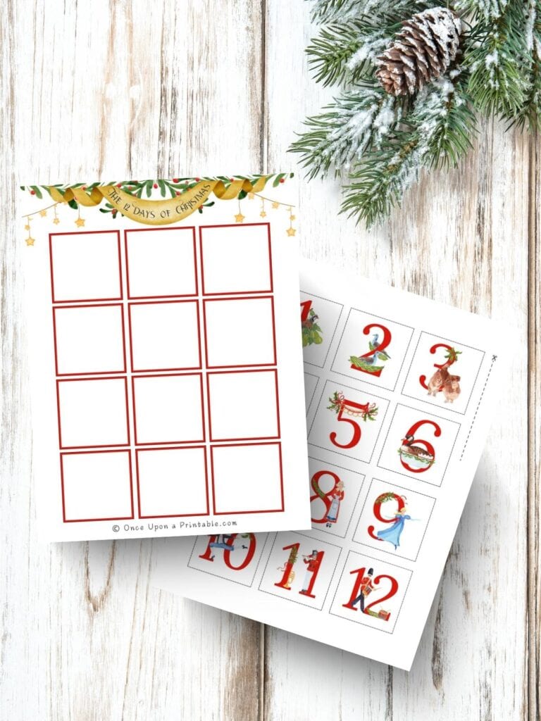 The 12 Days of Christmas Countdowns (Free to Print!) - Once Upon A ...