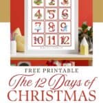 The 12 Days of Christmas Countdowns (Free to Print!) - Once Upon A ...